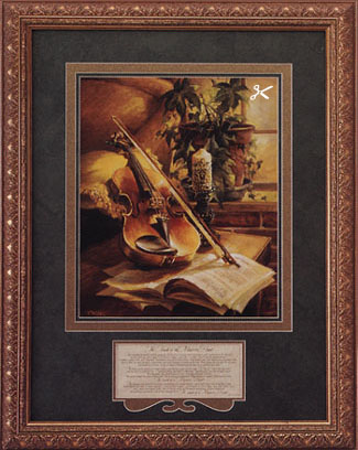 Violin Art - The Touch of the Master's Hand - Christ-Centered Art