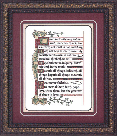 Jonathan Blocher - Love Chapter - I Corinthians 13 - Christ-Centered Art