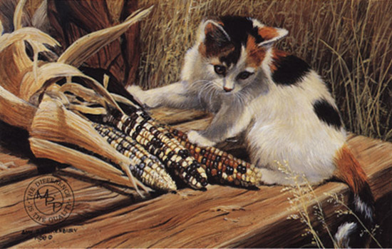 Amy Brackenbury - Cat in the Maize - Christ-Centered Art